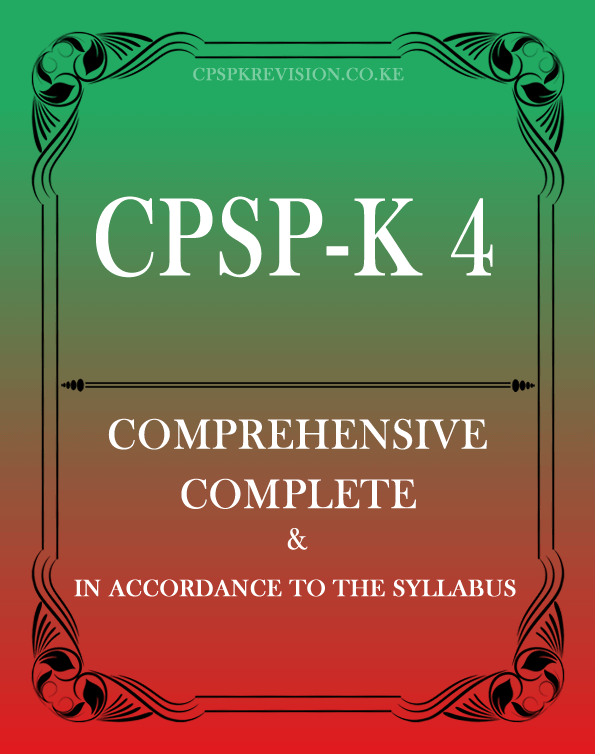 CPSP-K NOTES – CPSP-K REVISION